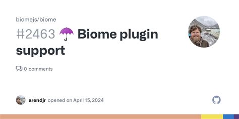 Biome Plugin Support Issue Biomejs Biome GitHub