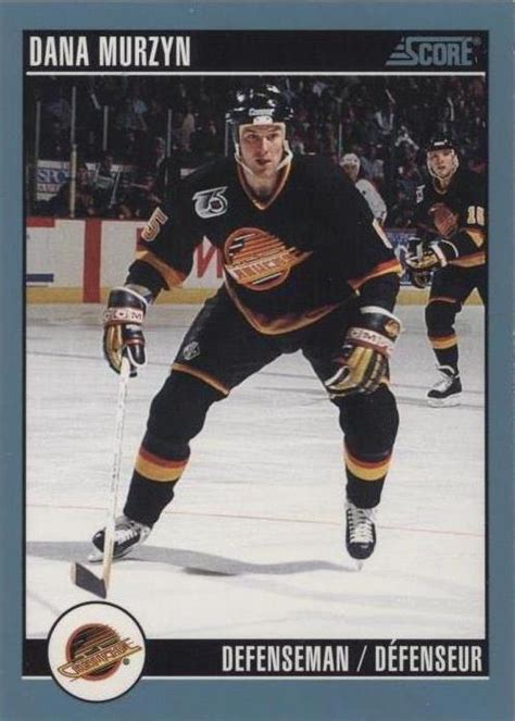 1992 93 Score Canadian Dana Murzyn 168 For Sale Online Ebay