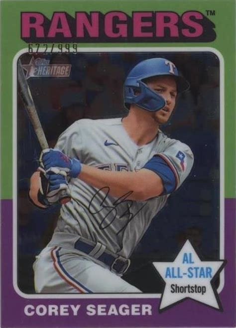 2024 Topps Heritage Corey Seager 400 Chrome 999 For Sale Online Ebay