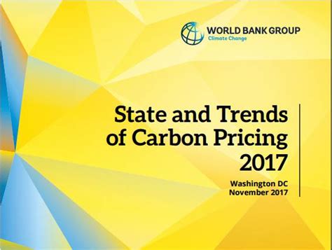 报告下载 世界银行发布《2017年碳定价现状与趋势》