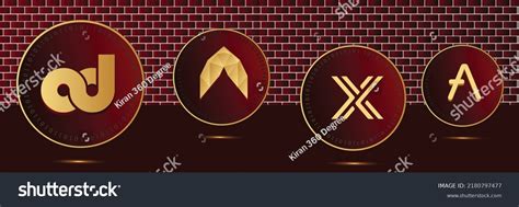 Crypto Currency Set Gold Currency Vector Stock Vector Royalty Free 2180797477 Shutterstock