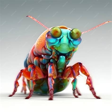 Premium Ai Image 3d Rendering Of A Grasshopper Isolated On A White