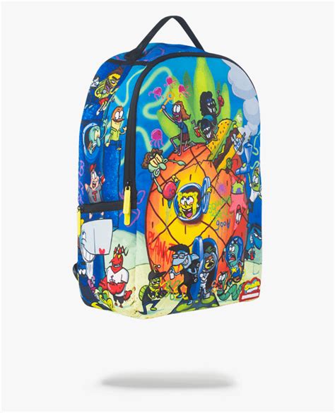 Sprayground Spongebob Pineapple Party Backpack Sprayground Spongebob Pineapple Party Backpack