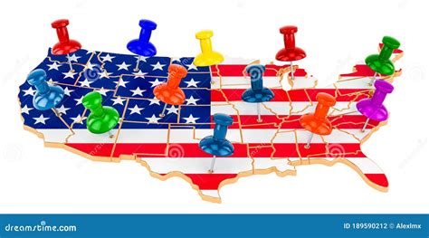 United States Map With Pins