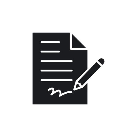 Premium Vector Signature File Icon