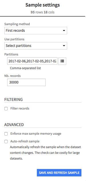 Sampling — Dataiku Dss 14 Documentation