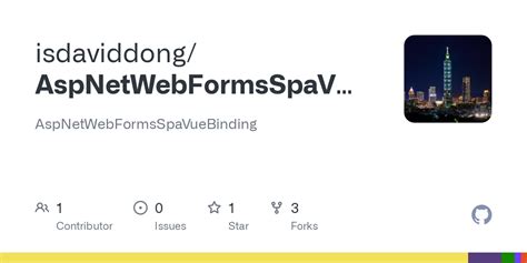 Github Isdaviddong Aspnetwebformsspavuebinding Aspnetwebformsspavuebinding