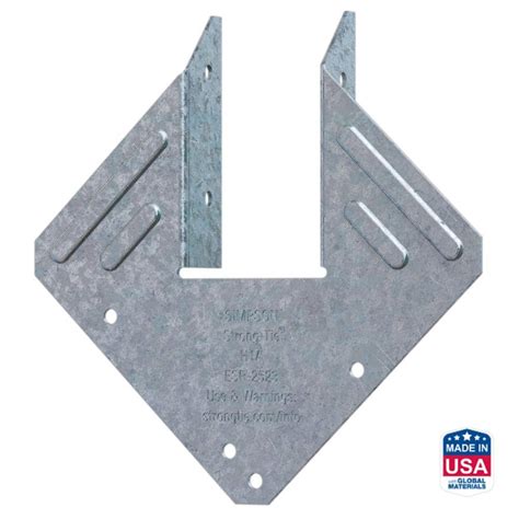 Simpson Strong Tie H1a 18 Gauge Galvanized Hurricane Tie H1a The Home