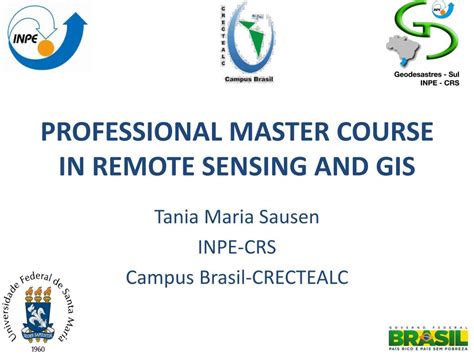 Ppt Professional Master Course In Remote Sensing And Gis Powerpoint