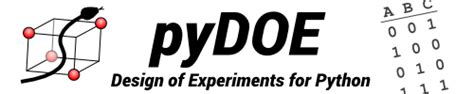 PyDOE The Experimental Design Package For Python PyDOE Documentation