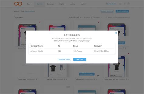 app push template