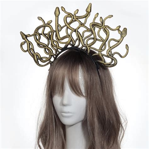 Women Medusa Headpiece Cosplay Girl Headwear Ancient Greek Mythology