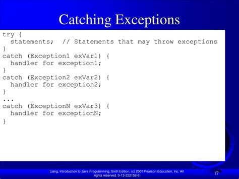Ppt Chapter 17 Exceptions And Assertions Powerpoint Presentation