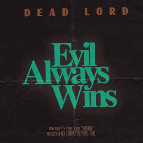 Evil Always Wins Youtube Music