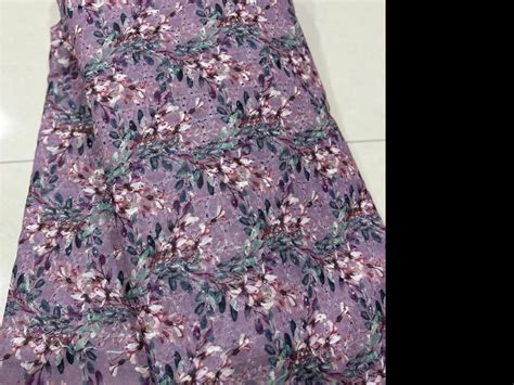 Cotton Hakoba Chikan Fabrics Hakoba Digital Prints Multicolour At