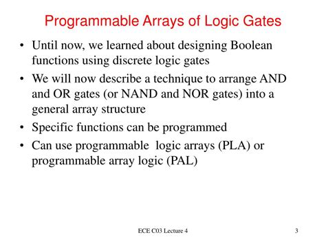 Ppt Lecture 4 Combinational Logic Implementation Technologies
