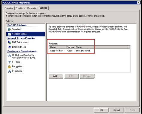 Configure Radius For Windows 2008 Nps Server Waas Aaa Cisco