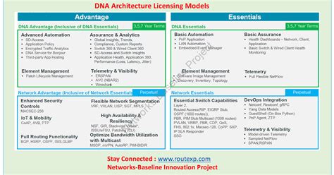 Cisco DNA Advantage License Vs Essential License Route XP
