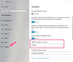 How To Move The Taskbar From Side To Bottom In Windows 10
