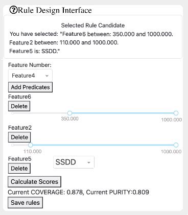 Rule Design Interface Allows Fully Interactive Rule Generation Along