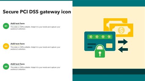 Secure PCI DSS Gateway Icon Ppt Example PPT Template