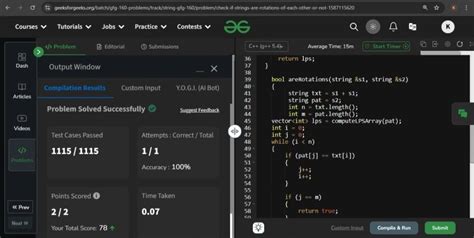 Kris Mehra On Linkedin Gfg160 Geekstreak2024 Dsa Problemsolving Codingchallenge