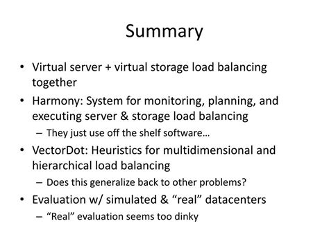 Ppt Server Storage Virtualization Integration And Load Balancing In