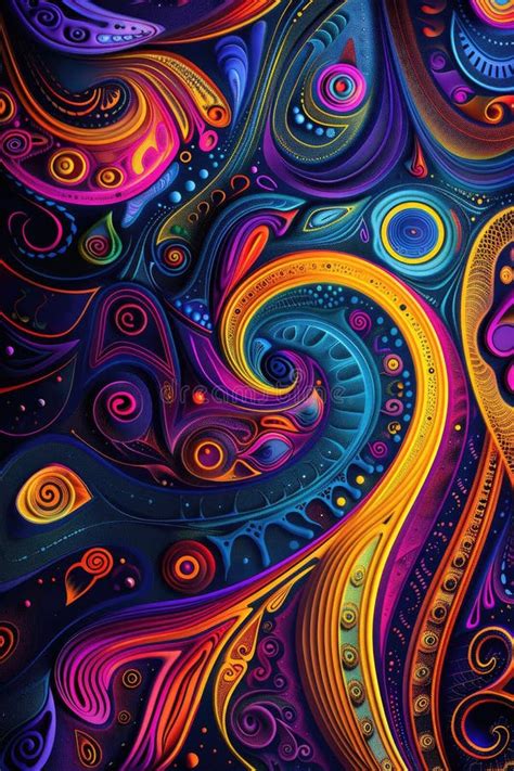 Vibrant Abstract Background Featuring Swirling Patterns And Vivid Colors Creating Mesmerizing