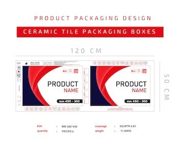Premium Vector Product Packaging Design For Ceramic Tile Packaging