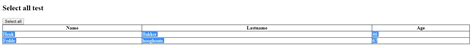 Javascript How Can I Create A Select All Button For A Table Stack