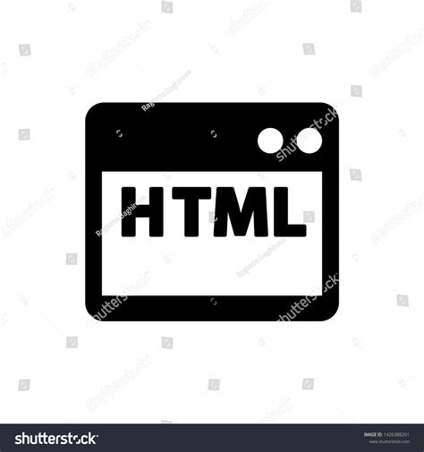 Html Code Icon Simple Flat Style Stock Illustration 1426388201 Shutterstock