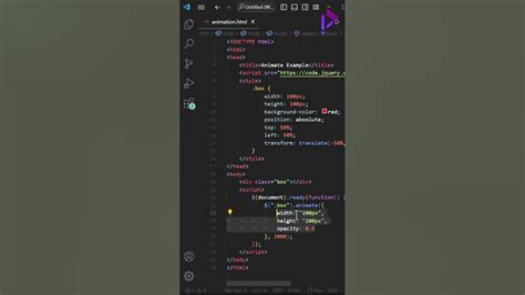 Javascript Html Dom Animation🚀 Shorts Programming Coding Youtube