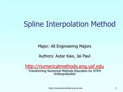 PPT Spline Interpolation Method PowerPoint Presentation Free Download ID 1048772