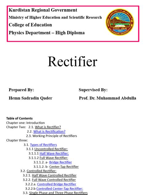 Rectifier Ppt Pdf Rectifier Diode