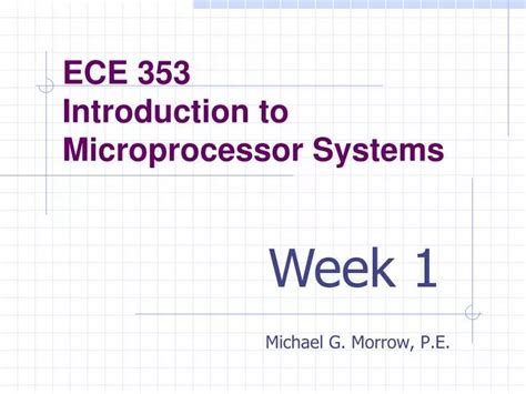 PPT ECE Introduction To Microprocessor Systems PowerPoint Presentation ID