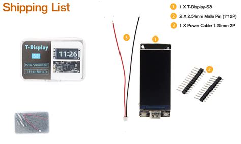 T Display S3 Esp32 S3 With 19 Inch St7789 Lcd Display Development