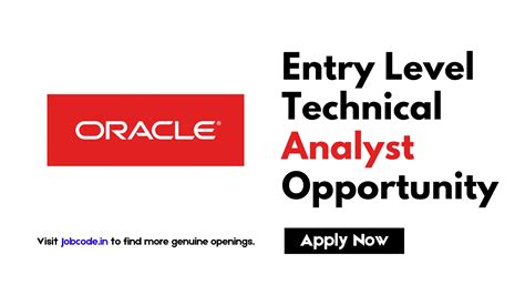Entry Level Technical Analyst Job At Oracle Apply Now Jobcode