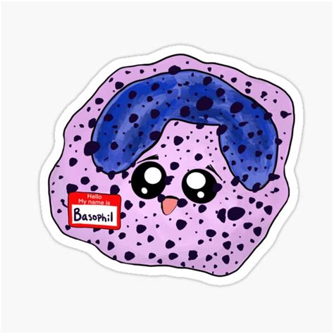 Cute Cartoon Basophil Sticker By Cornstalk Redbubble