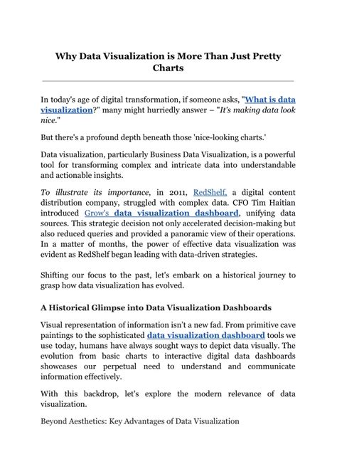 PPT Why Data Visualization Is More Than Just Pretty Charts PowerPoint Presentation ID 12527867