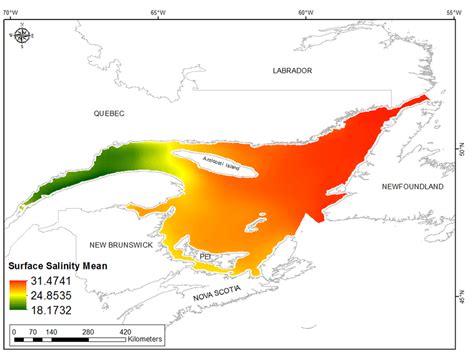 Interpolated Prediction Surface Of Surface Salinity Mean Download