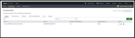 Automatic Account Configuration Not Working In Splunk Add On For Amazon