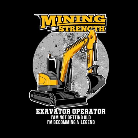 Premium Vector Exavator Operator Mining Equipment Vector