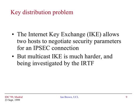 Secure Multicast Conferencing Ppt