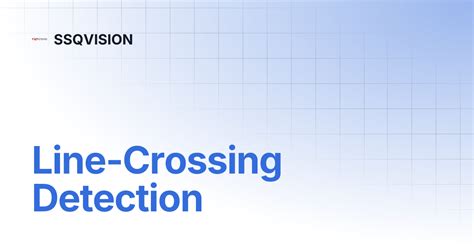 Line Crossing Detection Ssqvision
