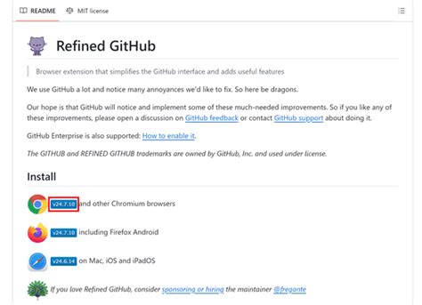 refined github is a browser extension that adds over 100 features to