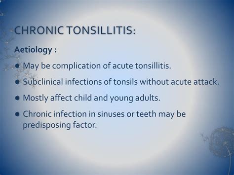 Ppt Acute And Chronic Tonsilitis Powerpoint Presentation Free Download Id 1290581