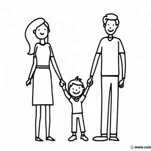 Coloriage De Maman Et Papa En Famille T L Charger Ou Imprimer Gratuitement