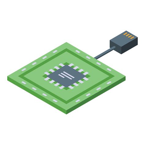 Repair Processor Icon Isometric Vector Laptop Service 15065357 Vector