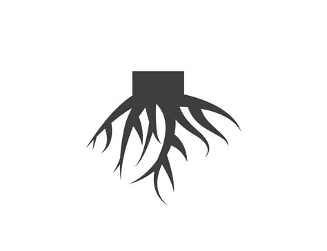 Plant Tree Roots Icon Vector Art At Vecteezy