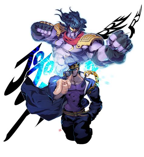 Kujo Jotaro And Star Platinum Jojo No Kimyou Na Bouken And 1 More